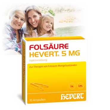 Folsäure Hevert 5 mg Tabletten bei Folsäuremangel und in der Schwangerschaft